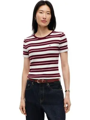 Tommy Hilfiger Striped Crewneck T-shirt - Ecru Multi