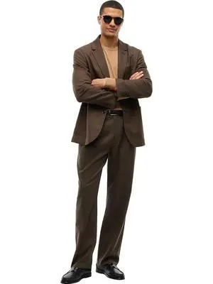TOMMY HILFIGER Tommy Hilfiger Relaxed Fit Pleated Houndstooth Trousers