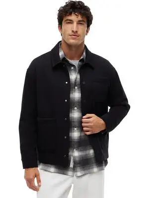 Tommy Hilfiger Mixed-media Chore Jacket - Black