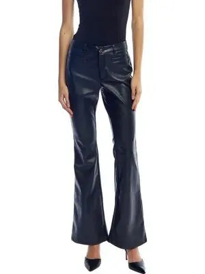 LBLC THE LABEL LBLC THE LABEL Faux Leather Flare Pants