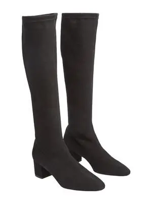 LK BENNETT LK Bennett Eldon Knee-High Suede Boots Black