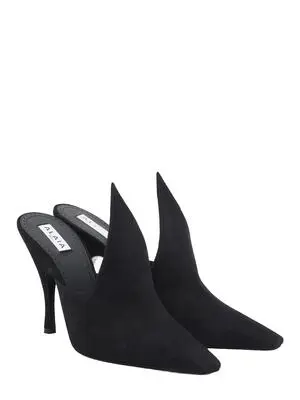 Alaïa Suede Pointed-toe Stiletto Mules - Black