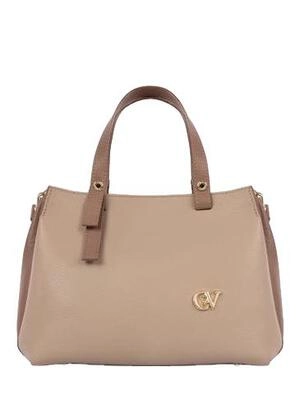 CAVALINHO Signature Cv Leather Handbag - Sand/beige