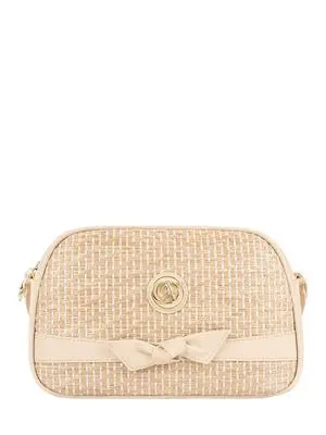 CAVALINHO Almare Woven Crossbody Bag With Bow Detail - Beige