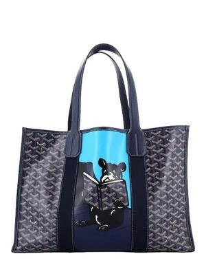 Goyard Villette Tote Printed Coated Canvas Mm - Blue