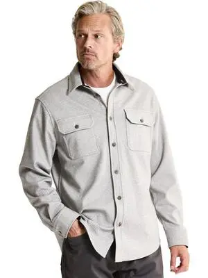 JACHS Poly Rayon Twill Overshirt - Grey