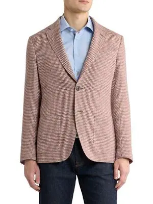 Etro Roma Textured Cotton & Linen Sport Coat - Multicolour