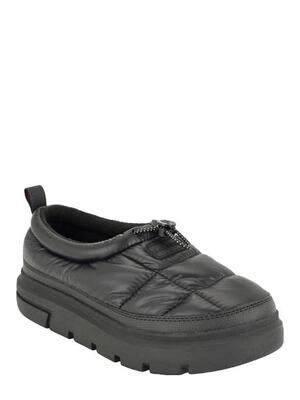 Tommy Hilfiger Quilted Slip-on Shoe With Toggle Cord Closure - Black