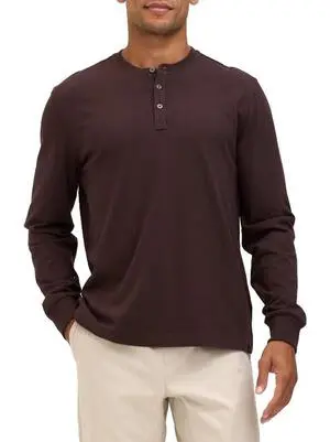 THREADS 4 THOUGHT Doug Organic Cotton Henley Cocoa