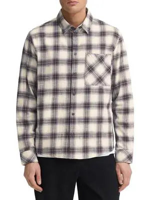 !SOLID Tavish Plaid Flannel Button-up Shirt Periscope