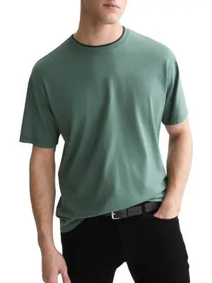 Scotch & Soda 3 Crosses Relaxed Fit Garment Dyed T-shirt - Dark Forest