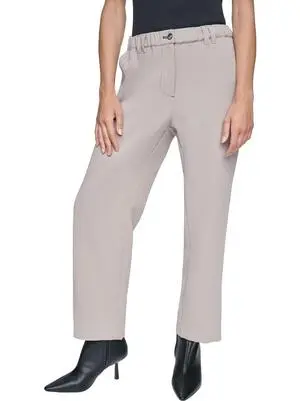 Dkny Straight Leg Pants - Putty