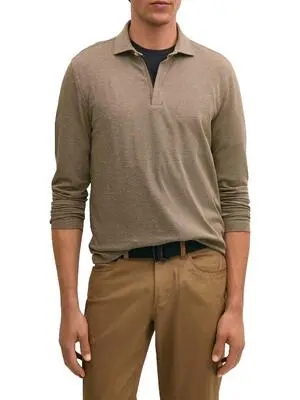 Brooks Brothers Performance Quarter Zip Pullover - Brown Multi