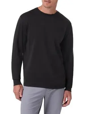 Mizzen+main Palmer Trim Fit Pima Cotton T-shirt Black