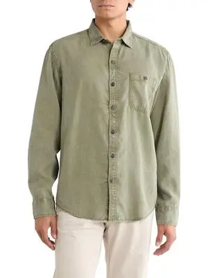 Tommy Bahama Bonfire Beach Twill Long Sleeve Button Up Shirt - Tea Leaf