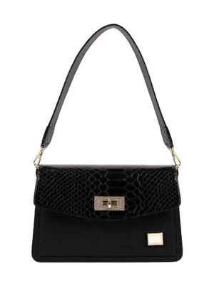 CAVALINHO Convertible Patent Leather Handbag - Black