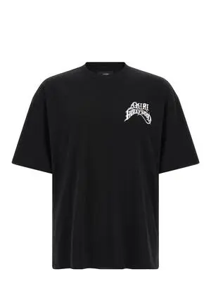 Amiri T-shirt With 'hollywood Lj Skate' Logo - Black