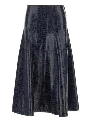 PINKO PINKO Antinori Croc Effect Midi Skirt