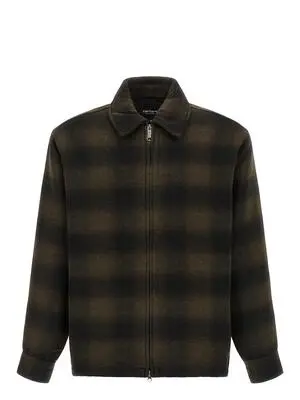 Carhartt Work In Progress Alton Checked Zip-up Jacket - Brown