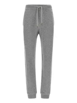 Balmain Cashmere And Mohair Joggers - Gray