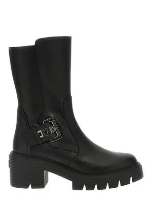 STUART WEITZMAN Soho Leather Boots - Black