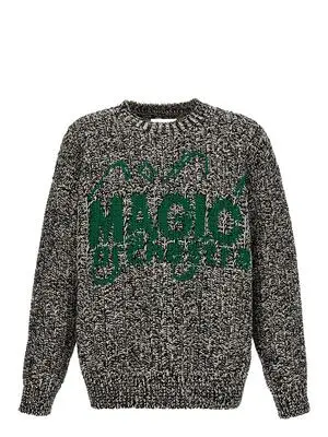 JIL SANDER JIL SANDER "Magic Orchestra" Logo Jacquard Sweater Multi