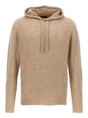 ROBERTO COLLINA ROBERTO COLLINA Cashmere Blend Hooded Sweater Beige