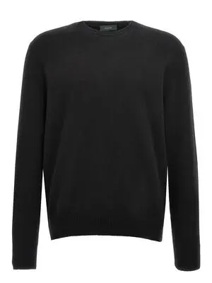 ZANONE Virgin Wool Crewneck Sweater - Black