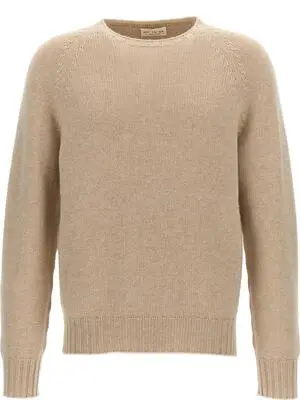 MA'RY'YA Crew Neck Sweater - Beige