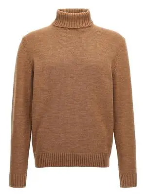 ZANONE Zanone Wool Turtleneck Sweater Brown