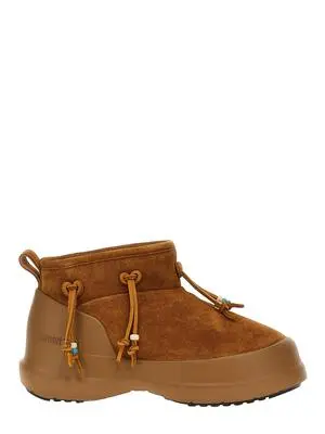 Moon Boot MOON BOOT Luna Low Suede Beads Ankle Boots Brown