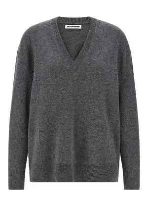 JIL SANDER Jil Sander Cashmere Blend V-Neck Sweater