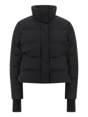 ALEXANDER MCQUEEN MCQUEEN Cropped Quilted Down Jacket With Stand Collar