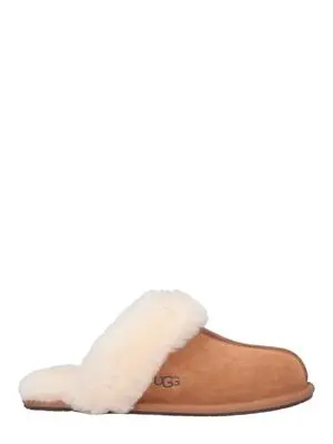 UGG Ugg Scuffette II Suede Slippers With Shearling Lining Brown
