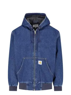 Carhartt Work In Progress Carhartt Work In Progress Og Active Hooded Jacket Blue