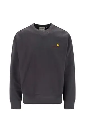Carhartt Work In Progress American Script Hoodie - Gray