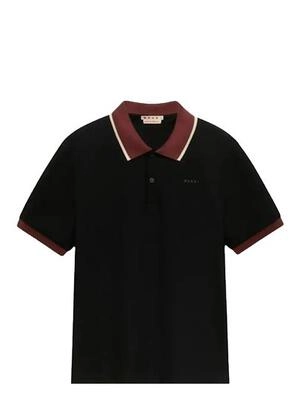 Marni Short Sleeve Slim Fit Polo Shirt - Black