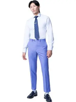 INDOCHINO Highbridge Tailored Wool Trousers - Blue
