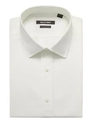 INDOCHINO Hailey Cotton Stretch Cream Shirt - Ivory