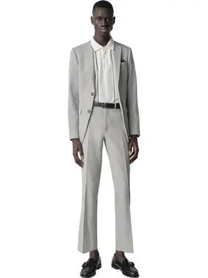 INDOCHINO Indochino Quiton Wool Stretch Blazer Gray