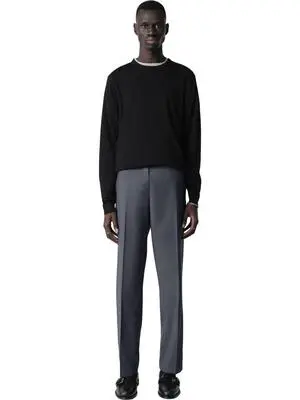 INDOCHINO Highworth Geometric Wool Trousers - Gray