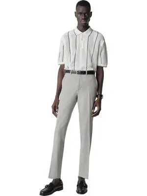 INDOCHINO Quiton Wool Stretch Light Pants - Gray