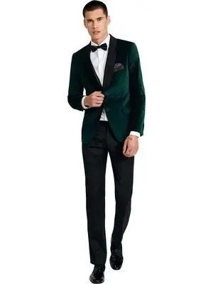 INDOCHINO Harford Velvet Dinner Jacket - Green
