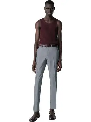 INDOCHINO Howell Wool Stretch Fineline Pants - Gray