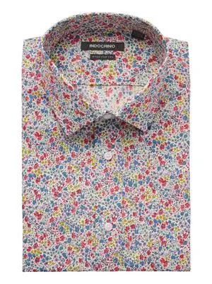 INDOCHINO London Floral Print Shirt - Red