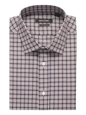 INDOCHINO Paddington Check Twill Navy Shirt Navy