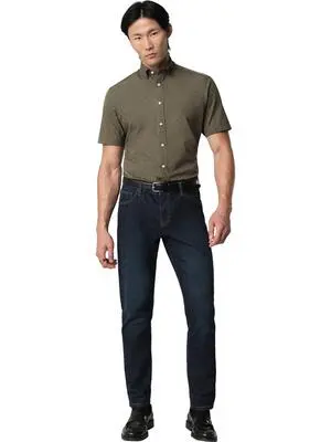 INDOCHINO Paddington Dobby Twill Casual Shirt - Olive