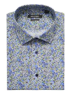 INDOCHINO London Floral Print Shirt - Blue
