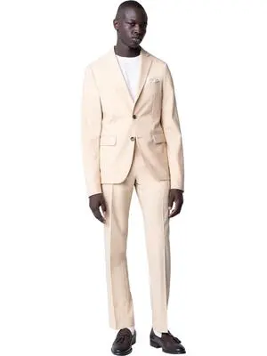INDOCHINO Howell Wool Stretch Suit - Sand