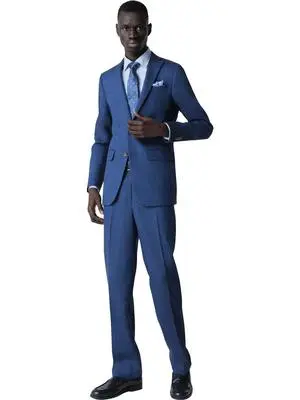 INDOCHINO Madesimo Linen Suit - Blue